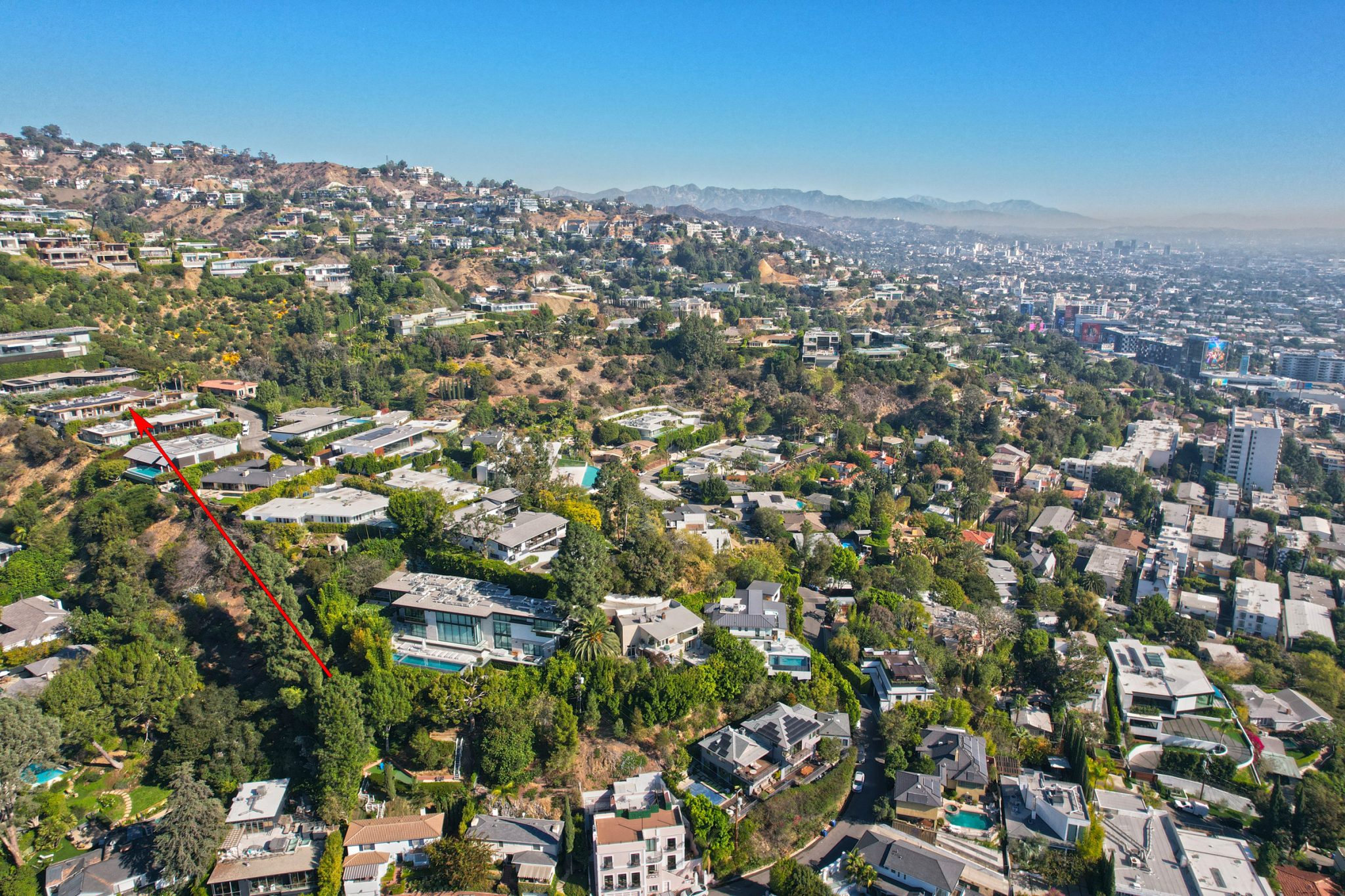 1443 Devlin Drive Los Angeles, CA 90069 – A Birds Eye